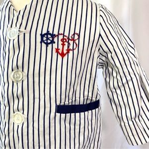 danny dare | Jackets & Coats | Vintage 8s Danny Dare Nautical Striped Sport Coat 3t Jacket ...